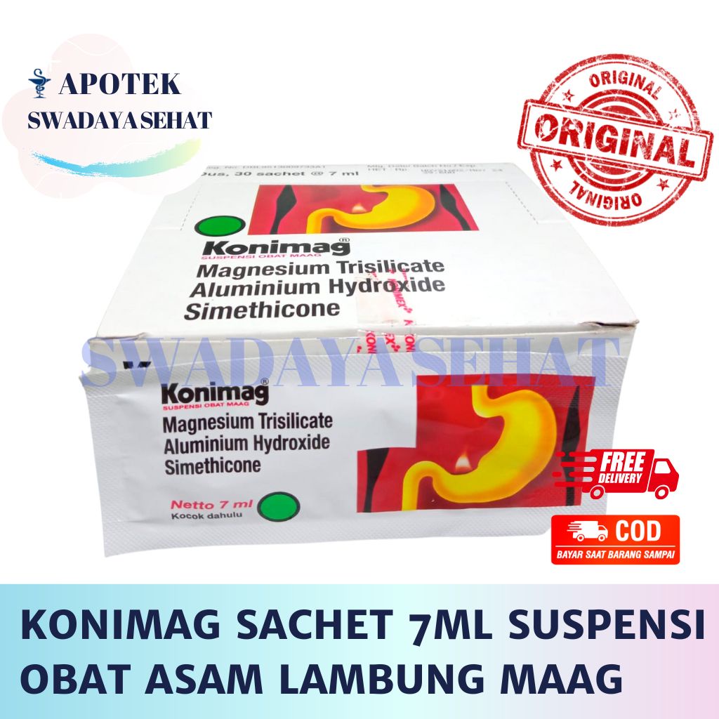 Jual KONIMAG SACHET 7ML Suspensi - Obat Lambung Asam Maag Kembung ...