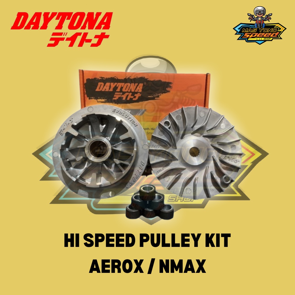 Jual Daytona Hi-Speed Pulley Kit Rumah Roller Yamaha Nmax New Aerox 155 Lexi Original | Shopee ...