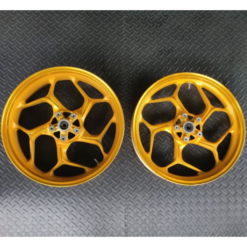 Jual Velg Pelek Vixion Axio Tapak Lebar Gold 3 4.5 inch | Shopee Indonesia