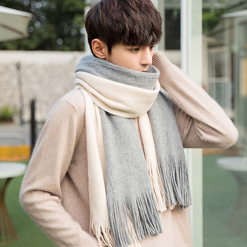 Jual Syal Korea Scarf Wool Cashmere Immitation Fashion Winter Autumn ...