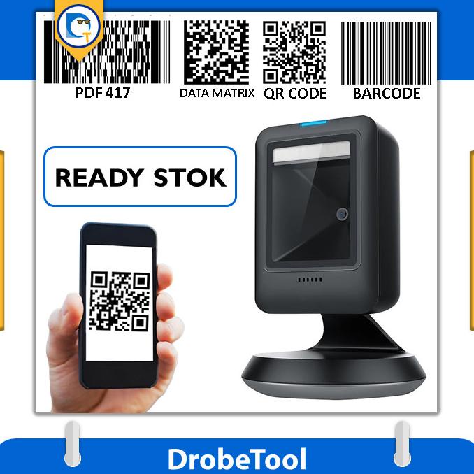 Jual Barcode Scanner QR Code 2D 1D USB Auto Scan E Faktur Reader Stand ...