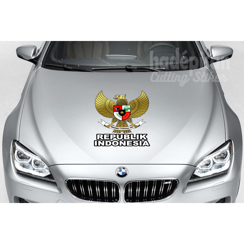 Jual Stiker Mobil Cutting Sticker kaca body mobil Garuda Republik ...