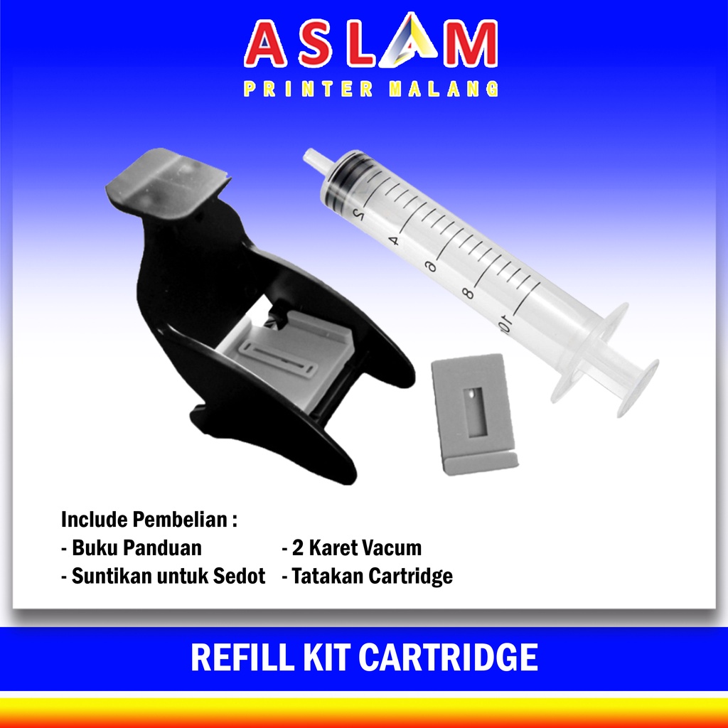 Jual Refill Kit / Klip Penyedot Tinta Cartridge Canon dan HP | Shopee ...