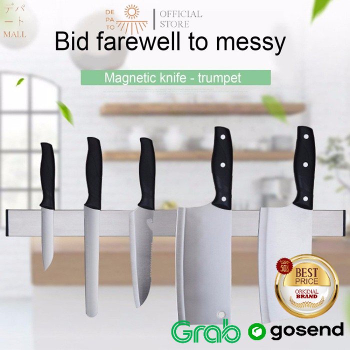 Jual Magnetic Knife Holder 3M Sticker Pemegang Pisau Magnet Tempel DP ...