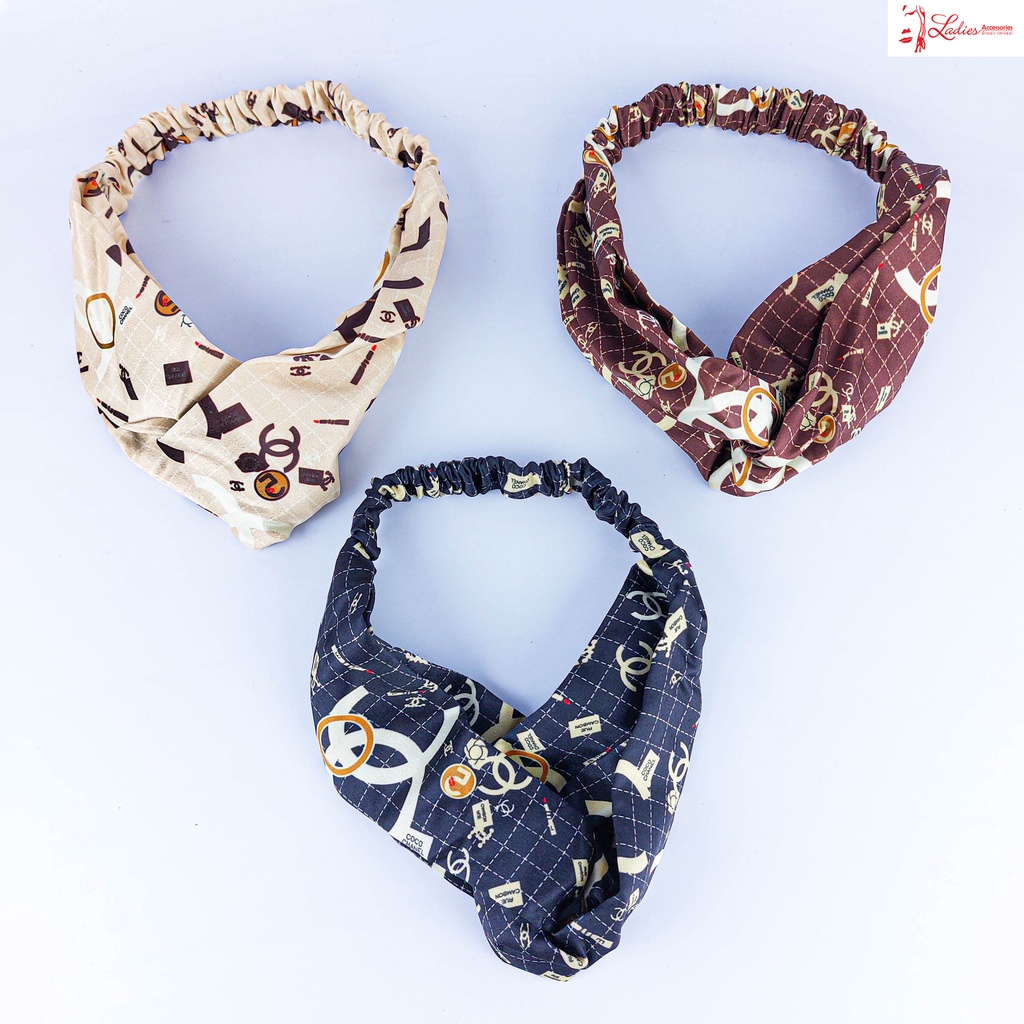 Jual Bandana Kain Simpul Motif Huruf dan Karakter/Bando (BB 02 ...