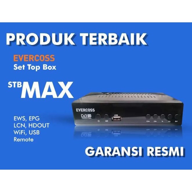 Jual SET TOP BOX EVERCOSS MAX | MEMBUAT KULITAS GAMBAR LEBIH JERNIH ...