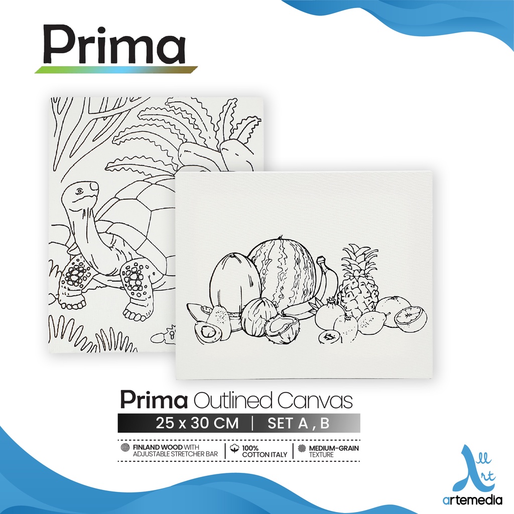 Jual Prima Outlined 25x30cm Cotton Canvas | Shopee Indonesia