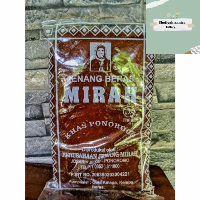 Jual JENANG MIRAH OLEH-OLEH KHAS PONOROGO-JENANG KETAN-JENANG BERAS ...