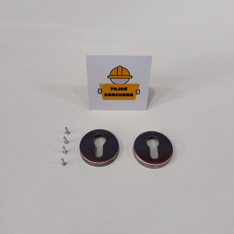 Jual Penutup lubang kunci pintu/ring kunci bulat/cover silinder 005 SS ...