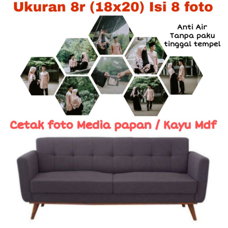 Jual Cetak foto 8r (18x20) hexagonal Termurah !!! Cetak foto bingkai ...