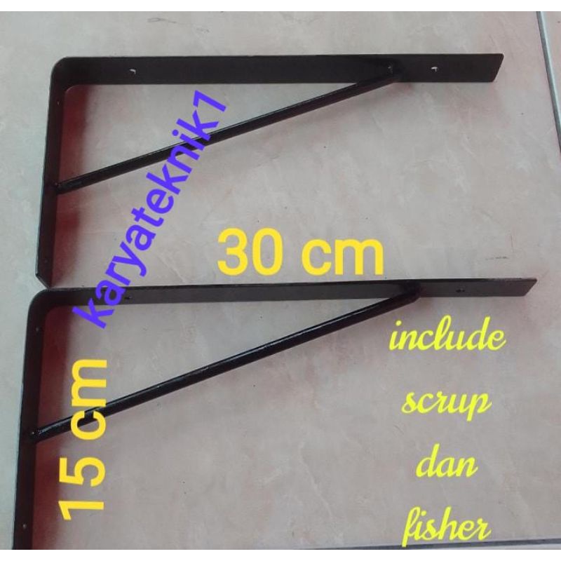 Jual BRACKET SIKU BESI L PAPAN AMBALAN / PENYANGGA PAPAN AMBALAN / BESI ...