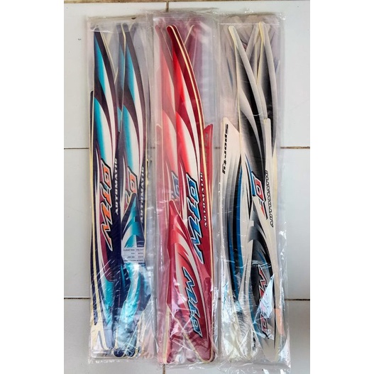 Jual stiker striping yamaha mio 2007 biru, merah, putih | Shopee Indonesia