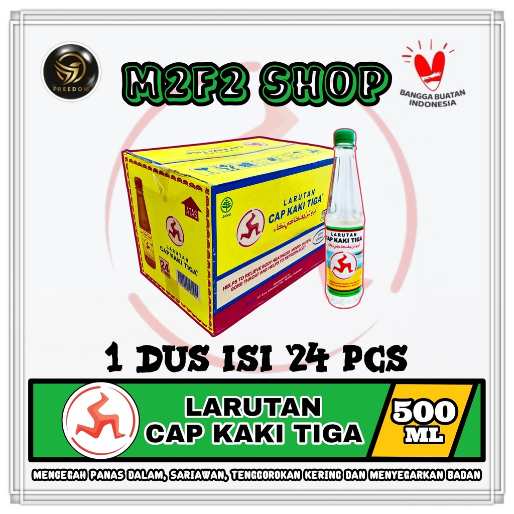 Jual Larutan Penyegar Cap Kaki Tiga Botol Original - 500 ml (Kemasan Karton) | Shopee Indonesia