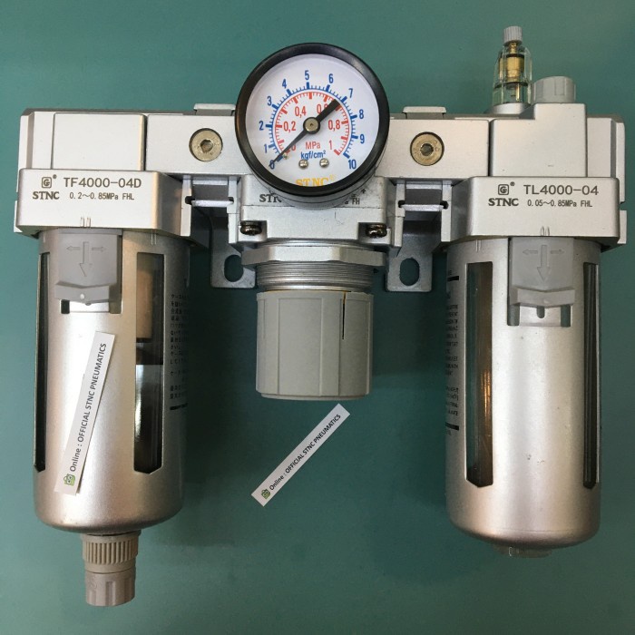 Jual Reg Filter Regulator & Lubricator Stnc-Tc4000-04D (1/2 Inch Auto ...