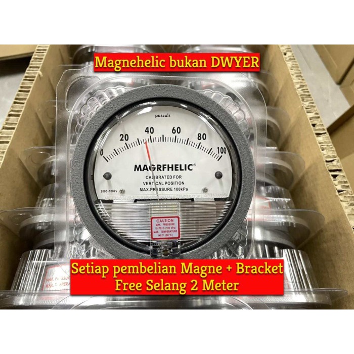 Jual Alat Ukur Magnehelic (Alat Ukur Tekanan Udara Ruang Isolasi, Ruang Operasi, Dll) | Shopee ...