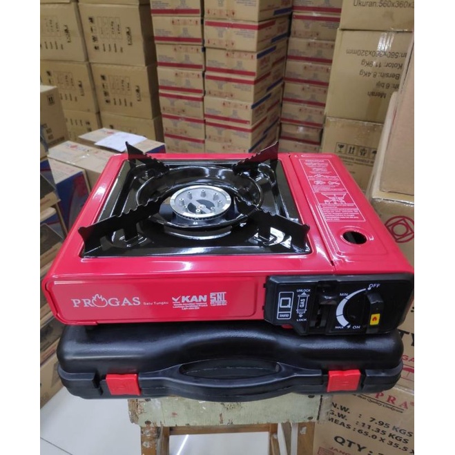 Jual Progas kompor portable merah | Shopee Indonesia