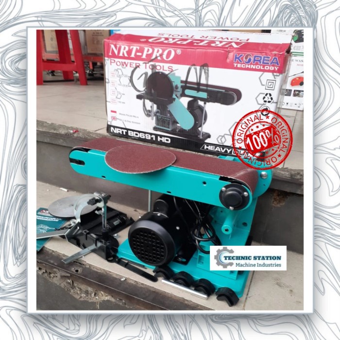 Jual Amplas Mesin Amplas Duduk Belt Disc Sander Nrt Pro Bd691Hd 6Inch ...