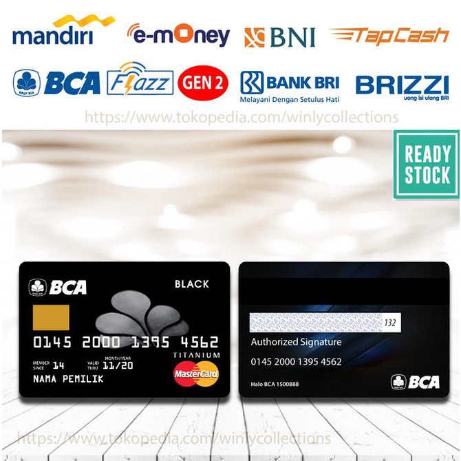 Jual Kartu Emoney FLAZZ BCA Design Black Card FLAZZ gen 2 terbaru - 2 SISI | Shopee Indonesia