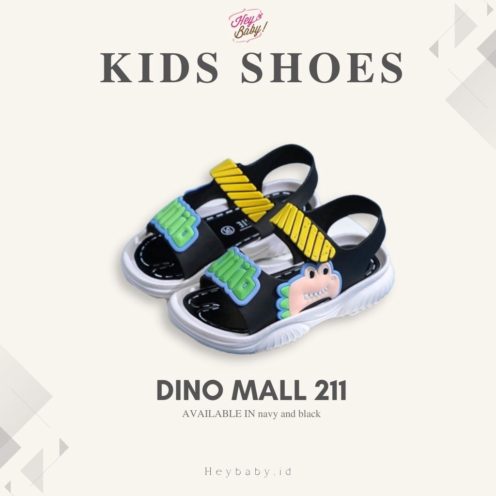 Jual HEYBABY-Dino Mall 211 Sandal gunung Sepatu Sandal Anak Laki Laki Bahan PU Model Lucu 2-8 ...