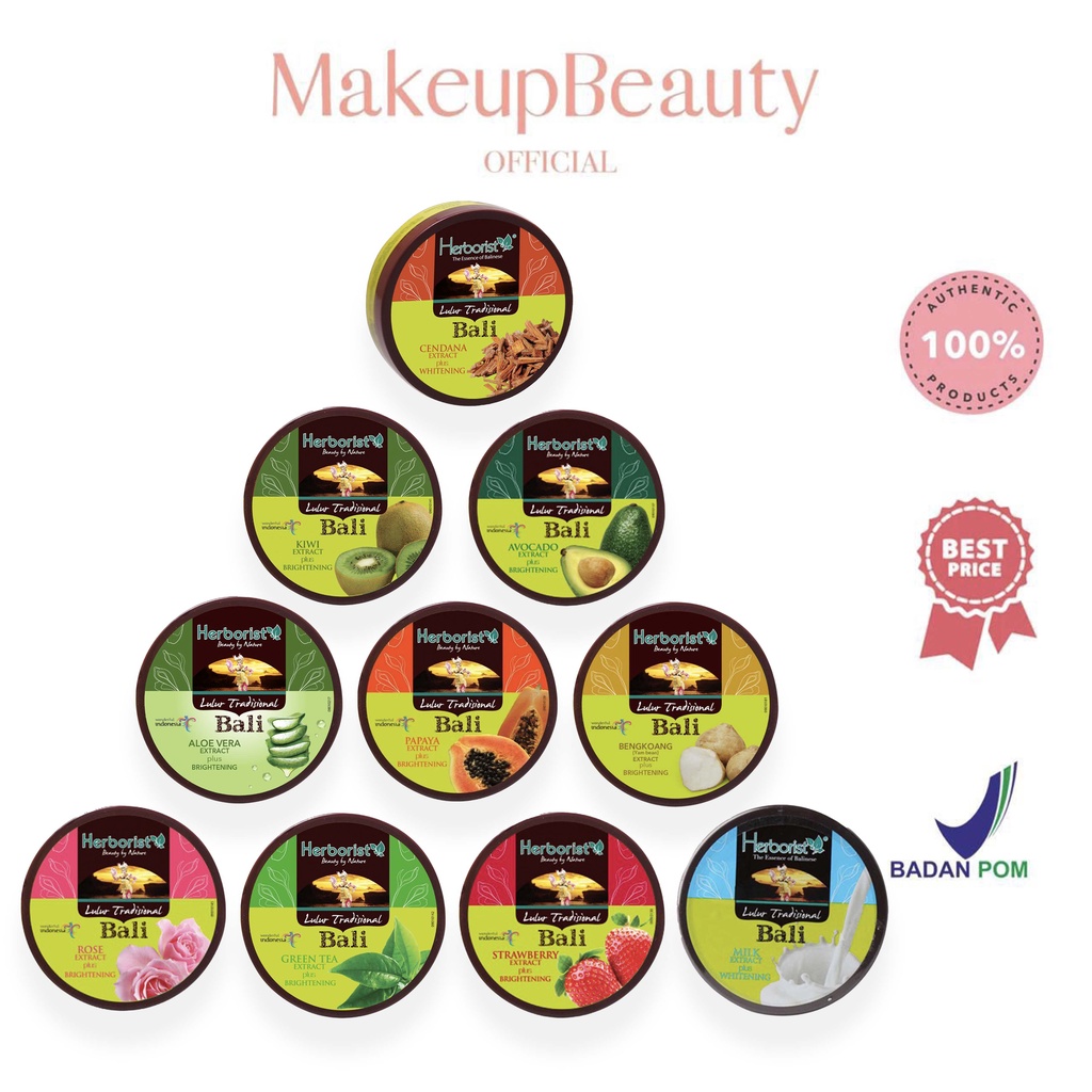 Jual HERBORIST Lulur Tradisional Bali 100gr / 200gr | Shopee Indonesia