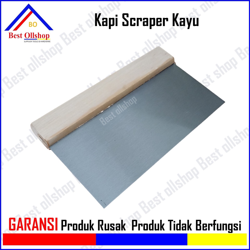 Jual Kape Plat Gagang Kayu / Kapi Kerok Cat Tembok / Kapi Sekrap Scrap ...