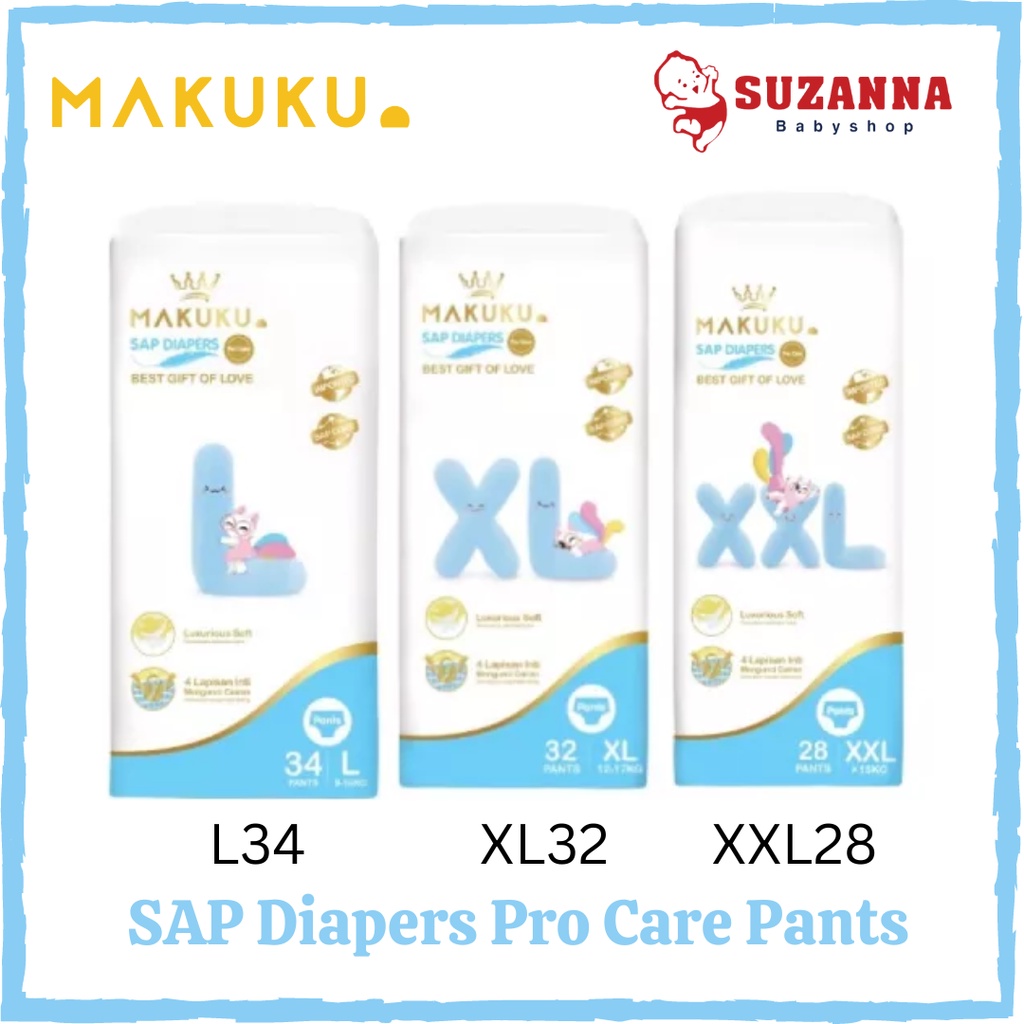 Jual Makuku SAP Diapers Pro Care Pants - Popok Celana Anak Bayi | Shopee Indonesia
