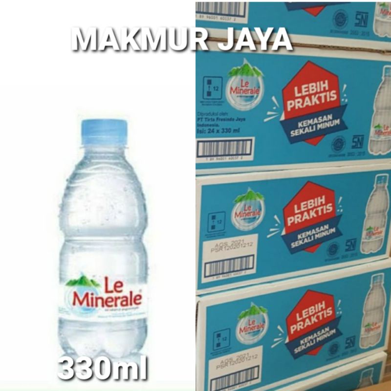 Jual LE MINERALE 330ml AIR MINERAL BOTOL( 1 Dus isi 24 Botol) (OJOL ONLY) | Shopee Indonesia