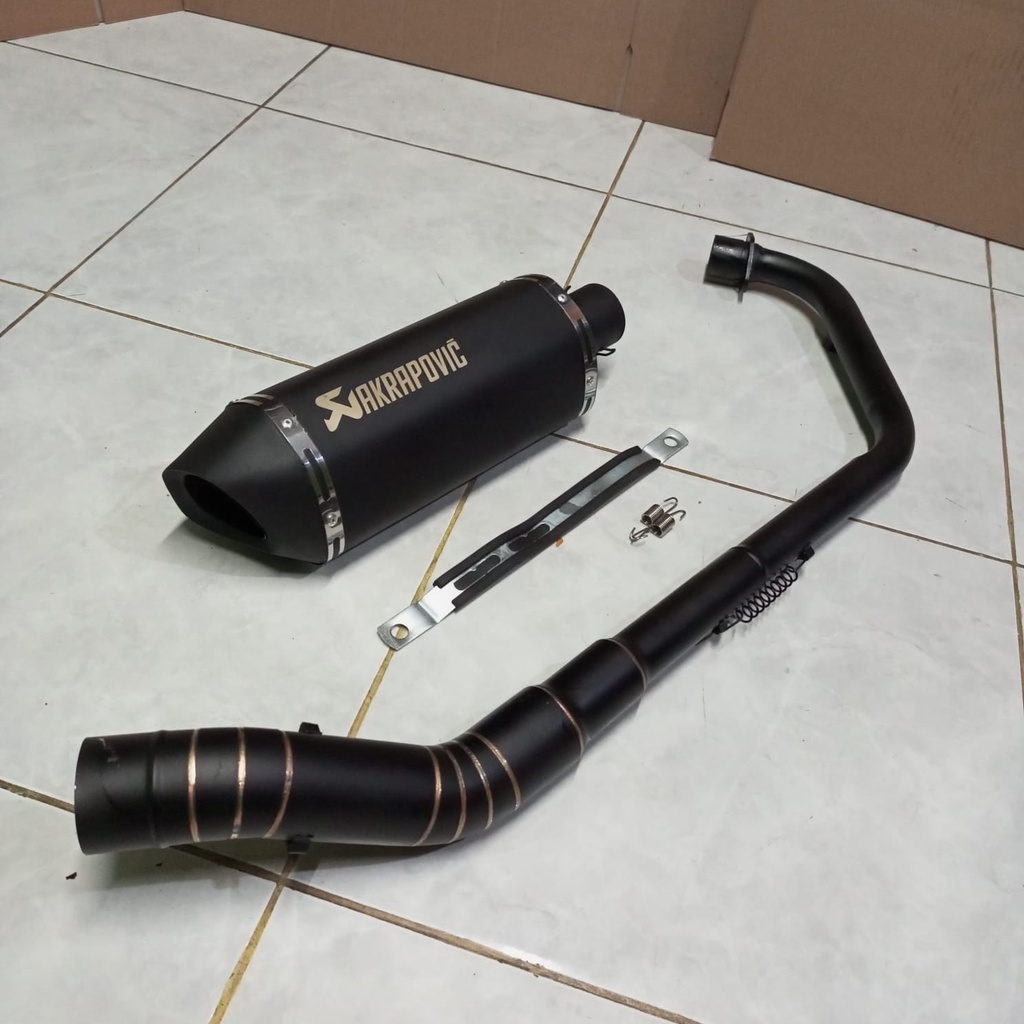 Jual KNALPOT RACING AKRAPOVIC UNTUK VIXION GSX SONIC BYSON SATRIAFU TIGER MEGAPRO R15 CBR MXKING ...