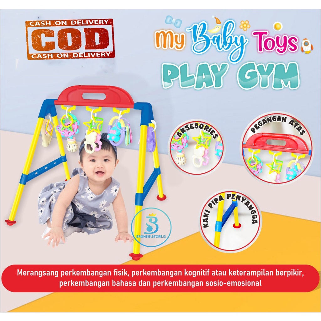 Jual BRON - Mainan Baby Musical Play Gym / Mainan Rattle Bayi Toys ...