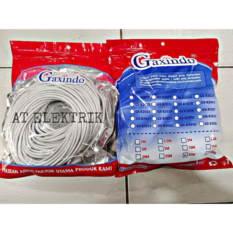Jual KABEL DATA LAN GAXINDO 30 METER RJ 45 SIAP PAKAI / KABEL DATA 30 ...