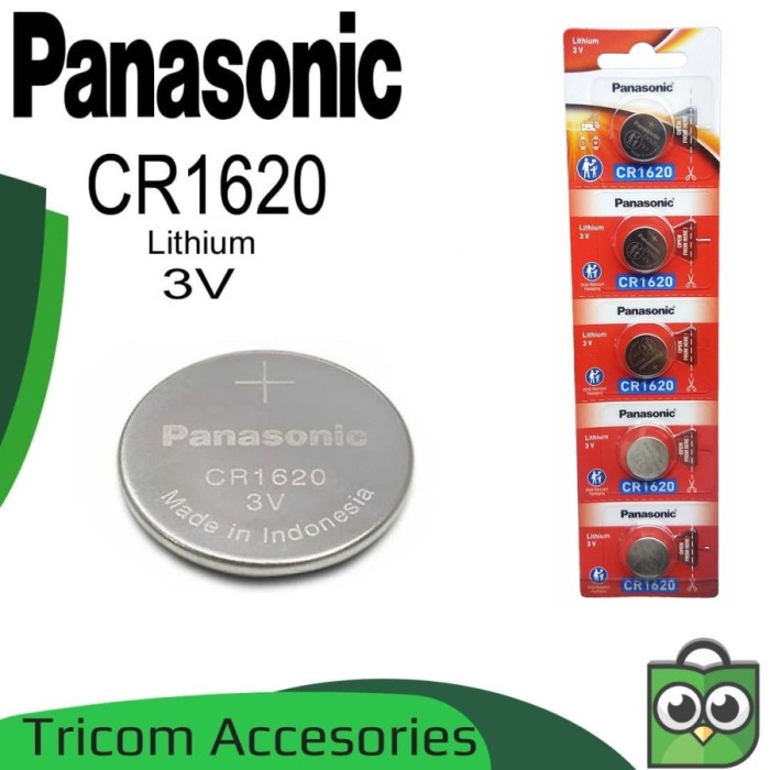 Jual NEW Baterai Panasonic CR1620 Lithium 3V | Shopee Indonesia