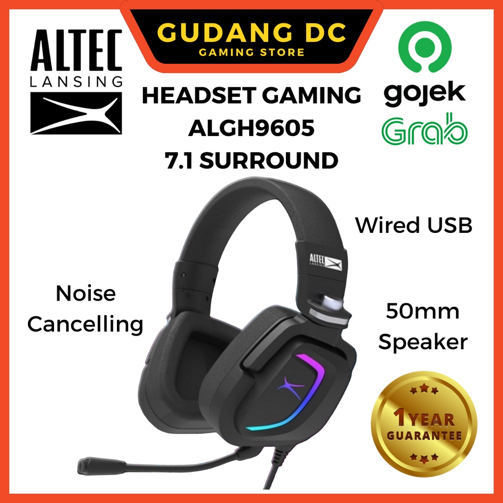 Jual Headset Gaming 7.1 Gaming Headset Diameter Speaker 50mm Koneksi ...