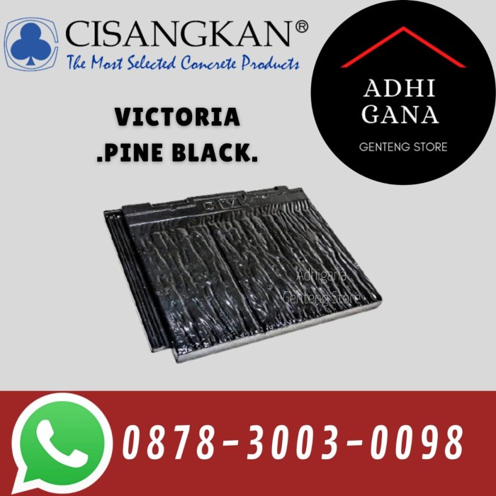 Jual Genteng Cisangkan Victoria Pine Black / Genteng Beton Murah Via ...
