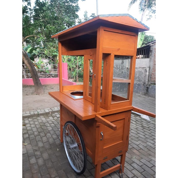 Jual Gerobak Bakso Keliling / Minimalis / dorong | Shopee Indonesia