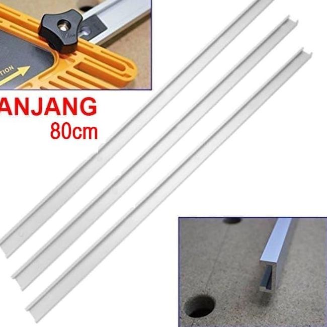 Jual miter track / router table track / t slot / rel / table saw track ...
