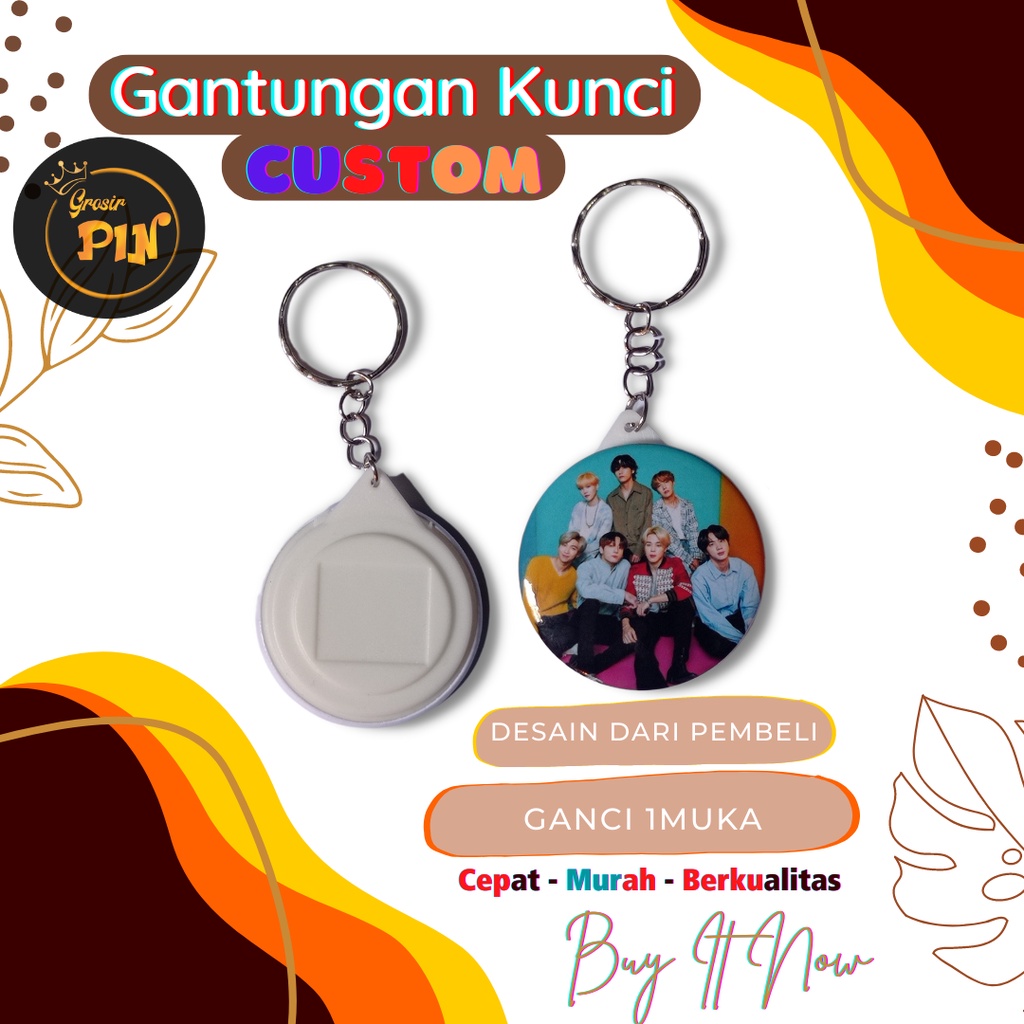 Jual [Tanpa PO] GANTUNGAN KUNCI, Ganci 44mm, Ganci Custom, Ganci 1muka | Shopee Indonesia