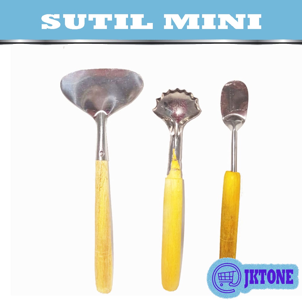 Jual SENDOK SUTIL - MINI - KUE - STAINLESS - KEROK KELAPA - MARTABAK ...