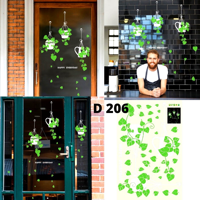 Jual D 206 WALL STIKER STICKER WALLSTICKER DINDING TEMBOK PINTU LEMARI ...