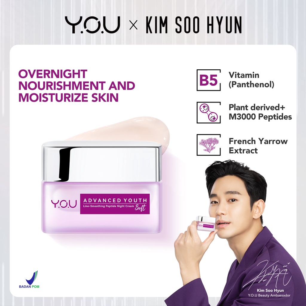Jual NEW!!!YOU Advanced Youth Line-Smoothing Peptide Night Cream - Soft ...