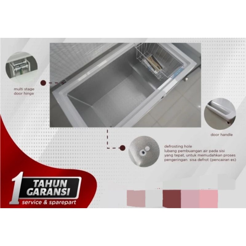 Jual BD 350 Chest Freezer Crown 350 L/Mesin Simpan Beku / Pembeku ...