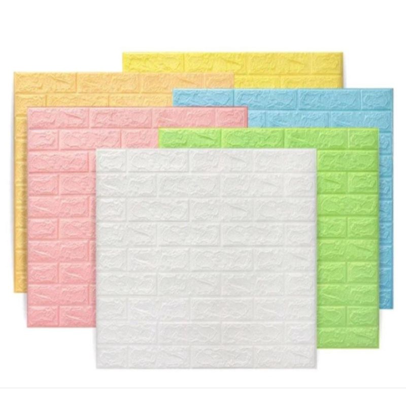 Jual Wallpaper Dinding FOAM Timbul 3D Bata CLASSIC BRICK 70 x 77 cm / Wallpaper Bata 3D | Shopee ...