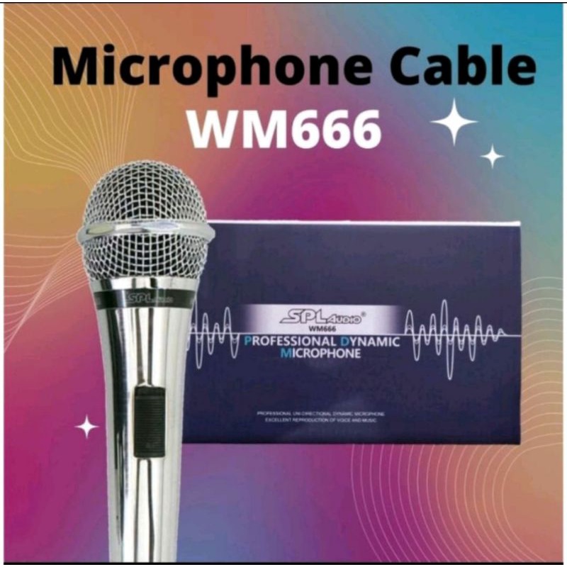 Jual MIC MICROPHONE SPL AUDIO WM666 Mikrofon mic kabel SPL WM-666 ...