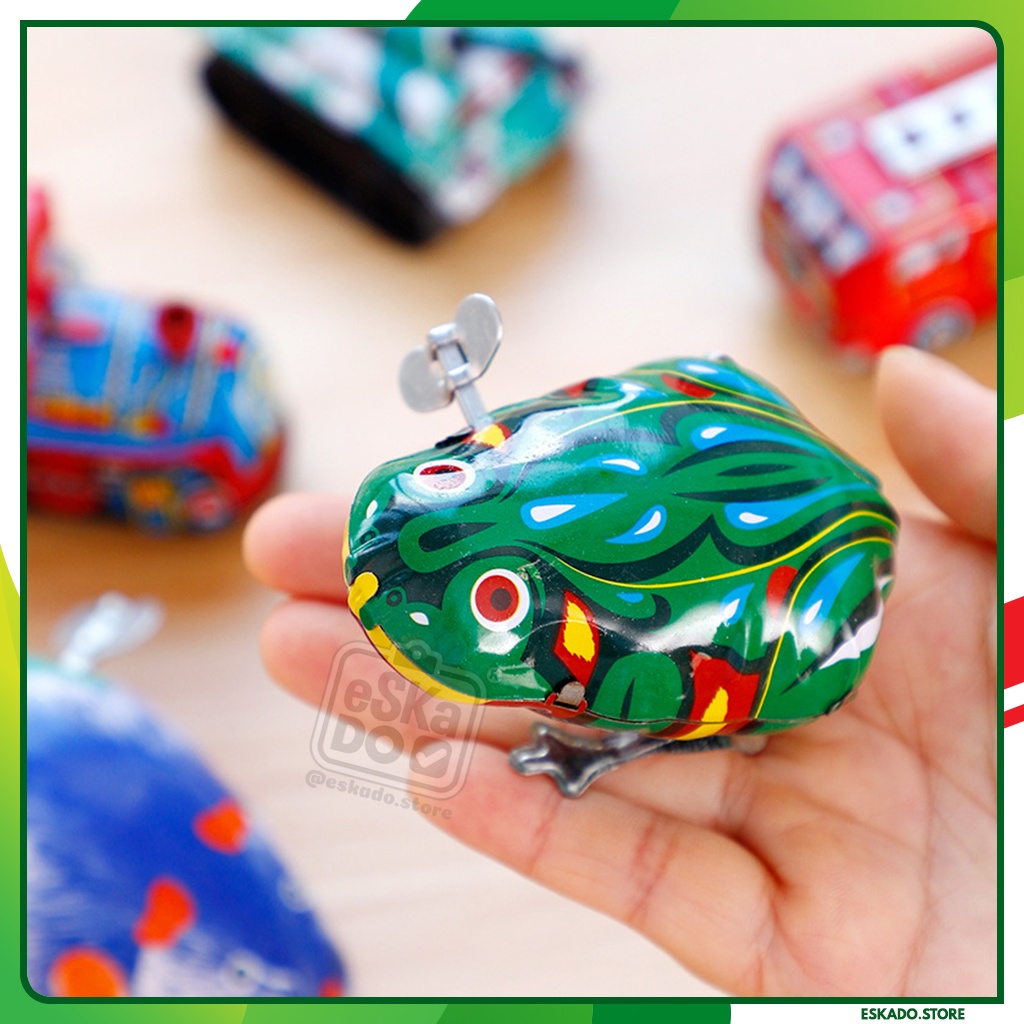 Jual Mainan Katak Lompat Klasik Model Wind Up Putar | Shopee Indonesia