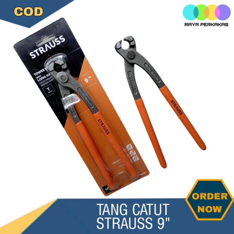 Jual TANG CATUT GEGEP KAKAK TUA 9 INCH STRAUSS | CHROME VANADIUM CRV ...