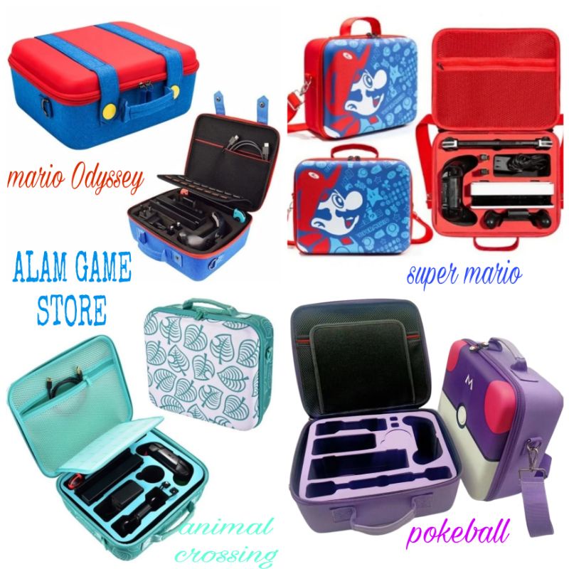 Jual Travel Storage Bag Eva Carrying Case Tas Super Mario For Nintendo ...
