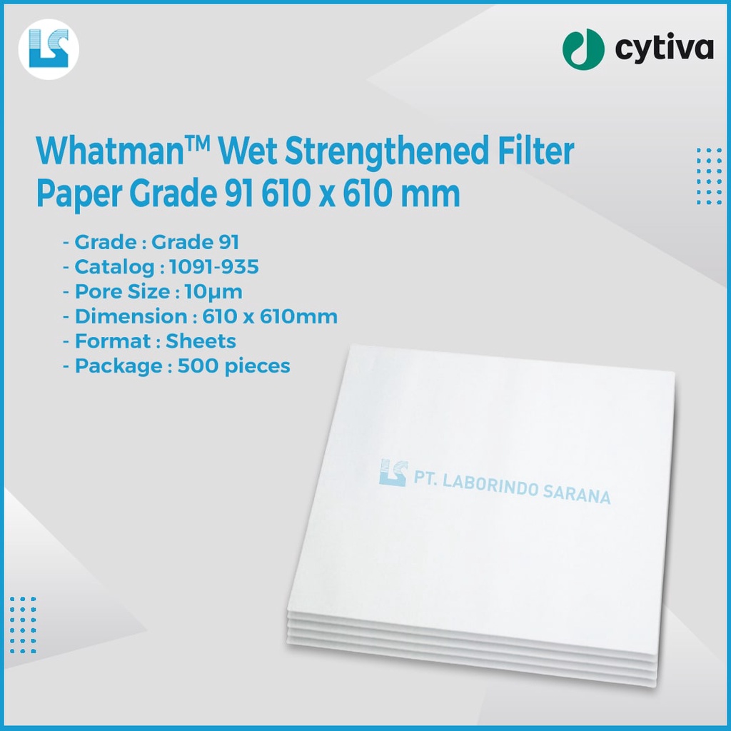 Jual Whatman Filter Paper / Kertas Saring Kasar Grade 91 Sheets 610 x ...