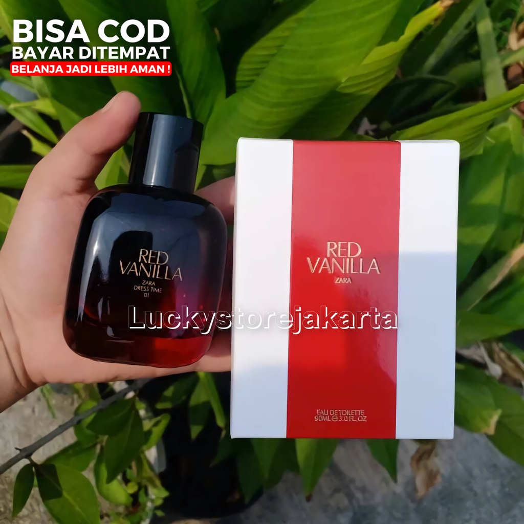 Jual [COD] PARFUM ZARA RED VANILLA 90ML EDT WANITA ORIGINAL MINYAK ...
