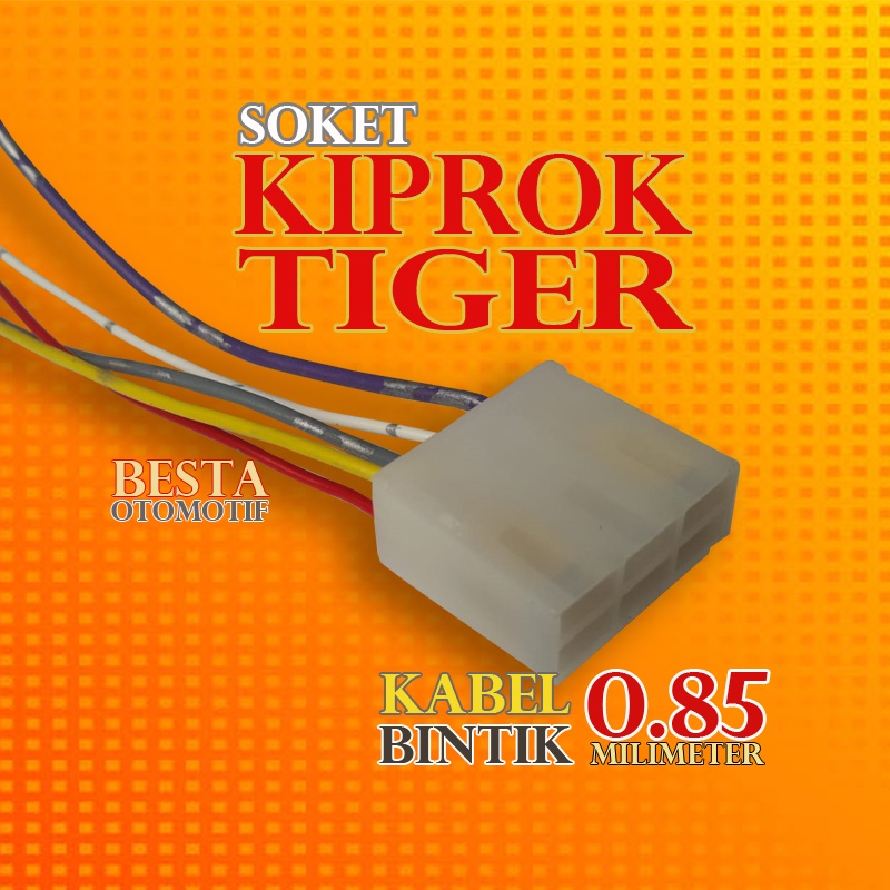 Jual Soket Kiprok Tiger, Shogun, GL, Megapro, CBR, 5 Kabel | Shopee ...