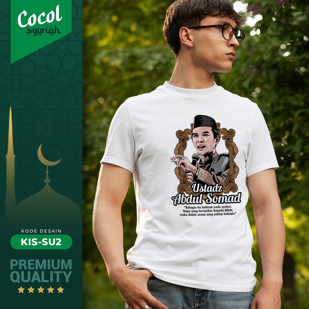 Jual Cocol Store - Kaos Islami Desain Ustadz Abdul Somad - SU 2 - Bahan ...