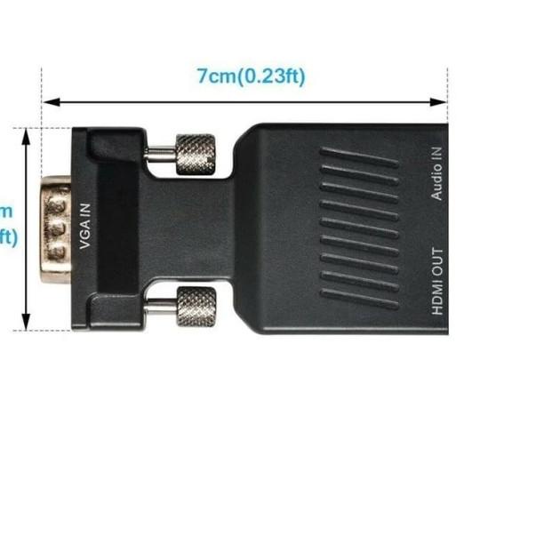 Jual VGA TO HDMI CONVERTER - ADAPTER VGA TO HDMI | Shopee Indonesia